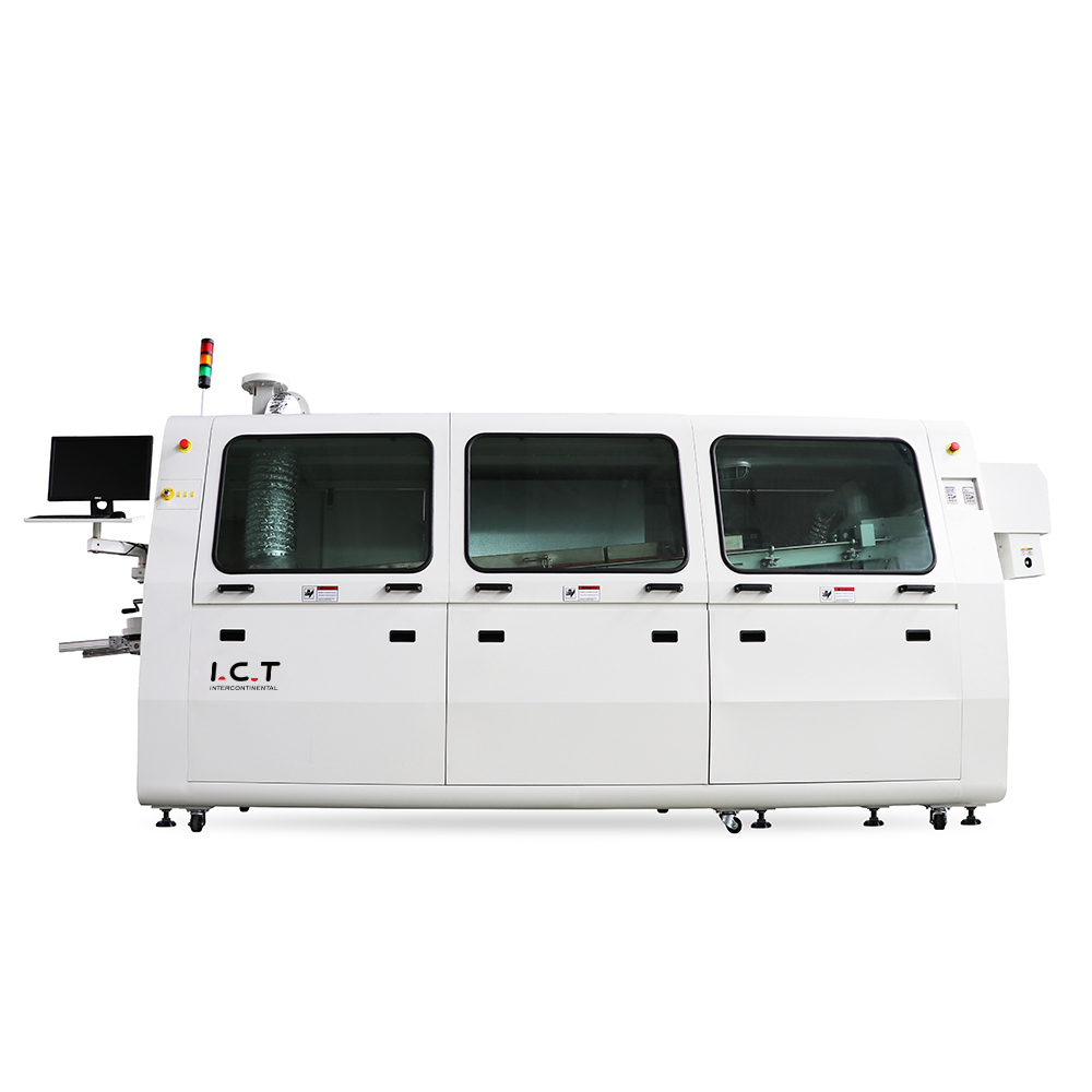 Industrial Wave Soldering Machine Lead Free with Input Output Conveyor ...